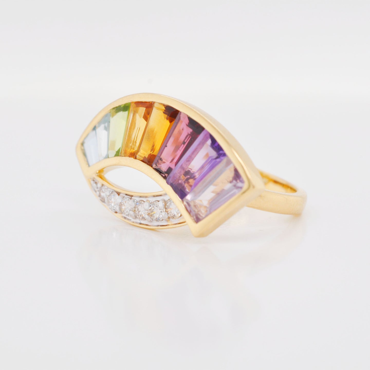 Sickle Rainbow Ring – Vaibhav Dhadda Jewelry