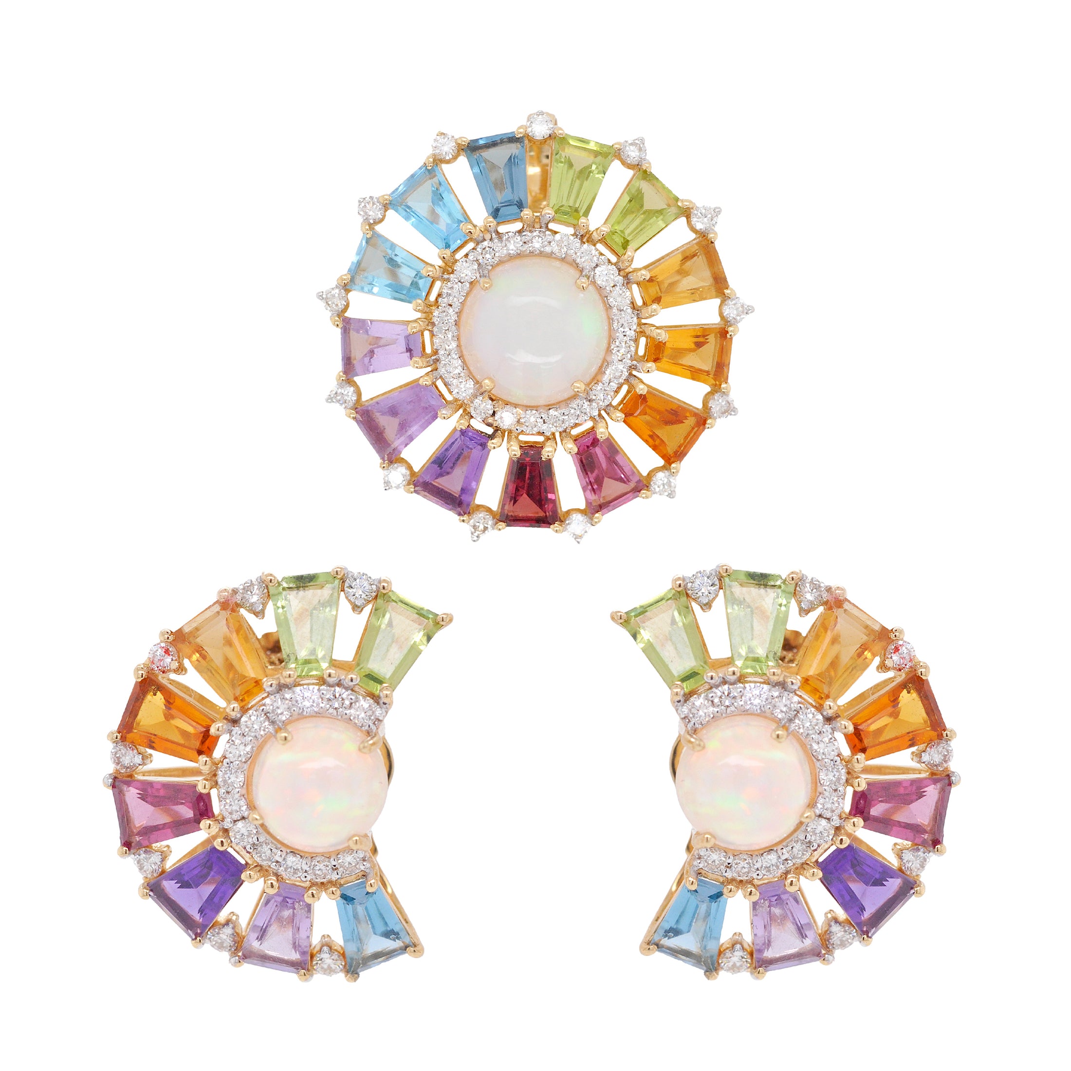 Circle Rainbow Ferris Wheel Set – Vaibhav Dhadda Jewelry