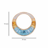 Cleopatra Blue Topaz Citrine Pendant Brooch – Vaibhav Dhadda Jewelry